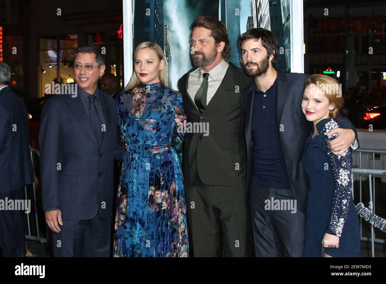 (L-R) Dean Devlin, Abbie Cornish, Gerard Butler, Jim Sturgess and ...