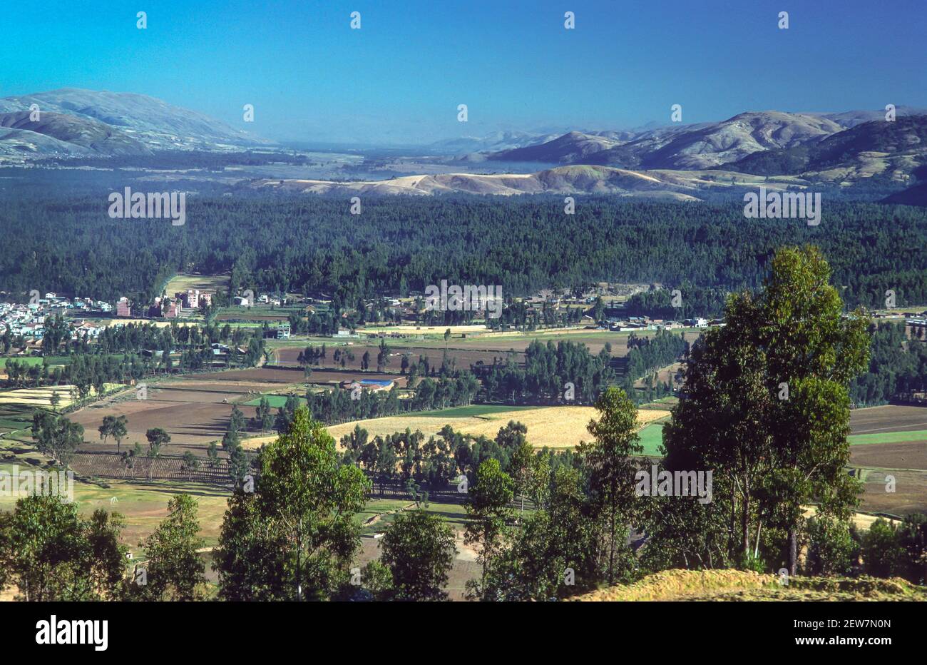 MANTARO VALLEY, PERU - Landscape in Andes, Junin Department, near ...