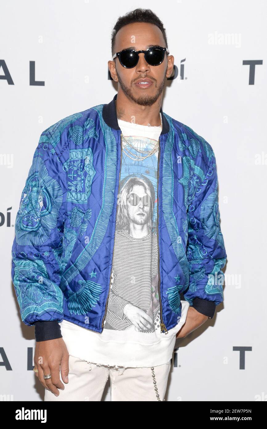 Professional race car driver Lewis Hamilton attends "TIDAL X: Brooklyn ...