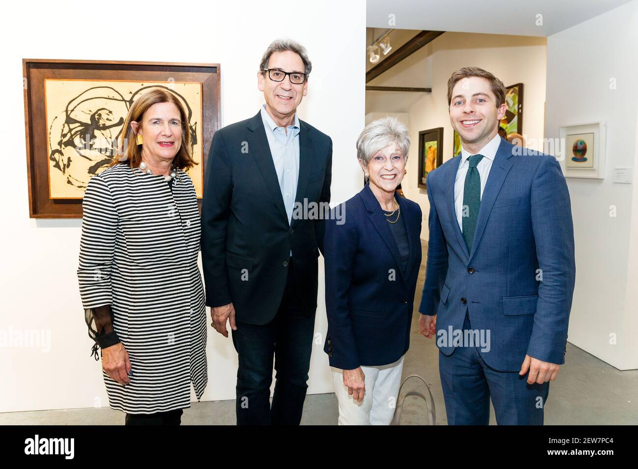 Ellanor Notides, Fred Levin, Nancy Livingston and Alex Berggruen attend ...