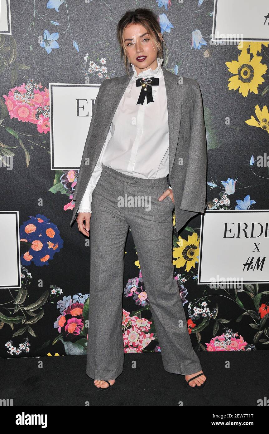 Ana De Armas arrives at the ERDEM x H&M Los Angeles Event held at The ...