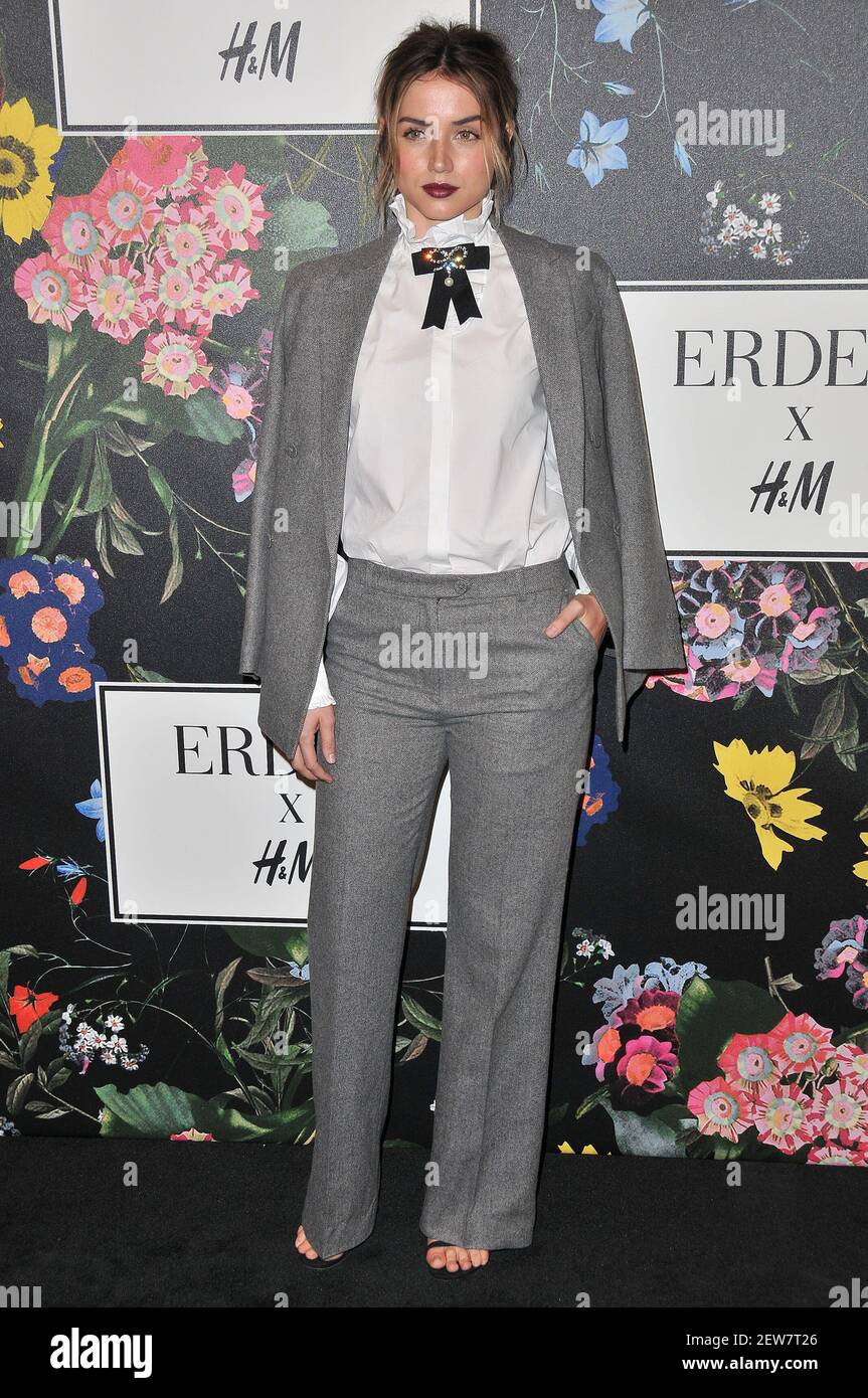 Ana De Armas arrives at the ERDEM x H&M Los Angeles Event held at The ...