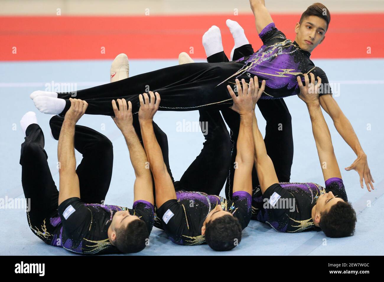 20.10.2017, Rzeszow, gmnastyka, Mistrzostwa Europy w akrobatyce sportowej, Daniel Uralevitch ...