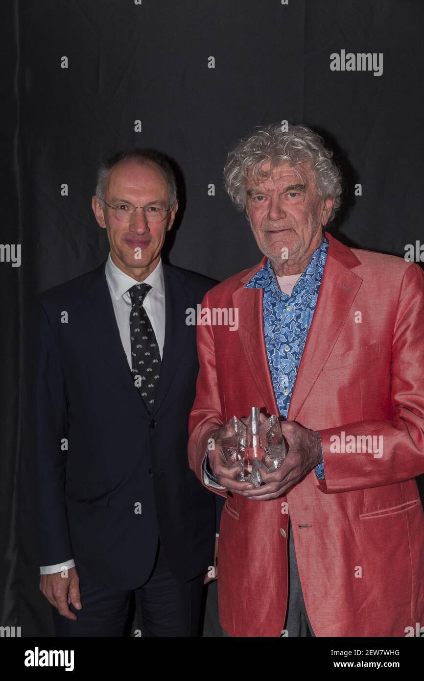 Sir Michael Moritz, Hartmut Esslinger at the 2017 National Design ...