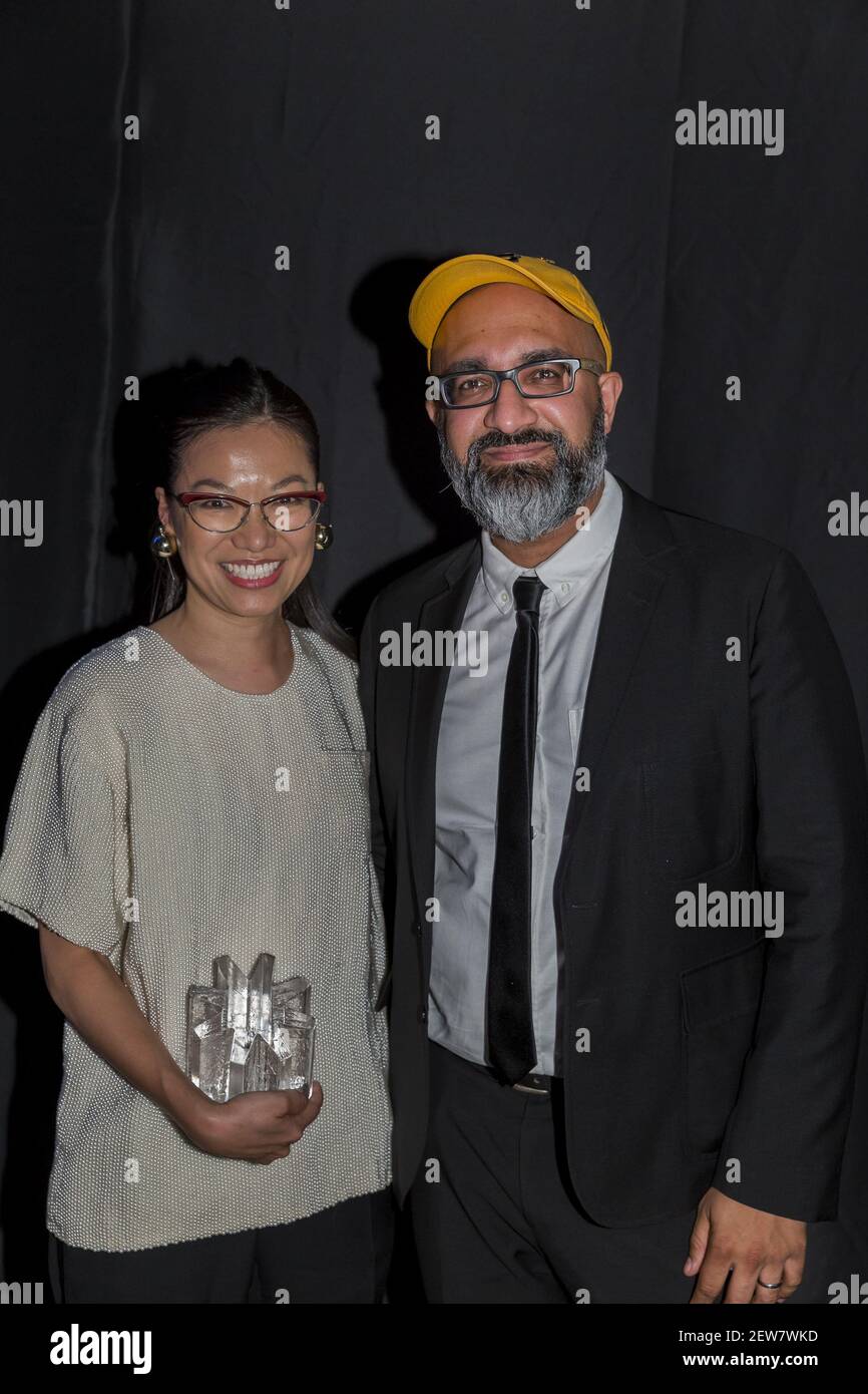 Mary Ping and Prem Krishnamurthy at the 2017 National Design Awards ...