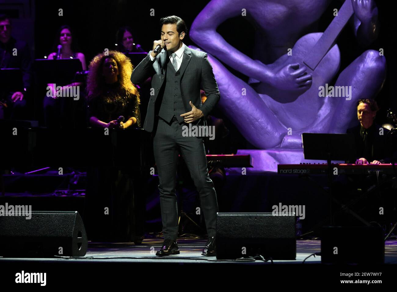 MIAMI, FLORIDA - OCTOBER 19: Carlos Rivera performs on stage during The ...