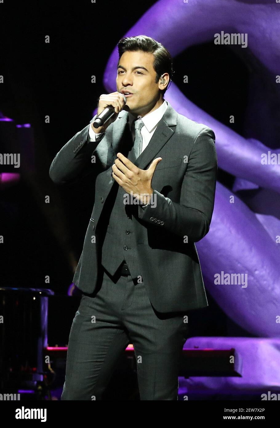 MIAMI, FLORIDA - OCTOBER 19: Carlos Rivera performs on stage during The ...