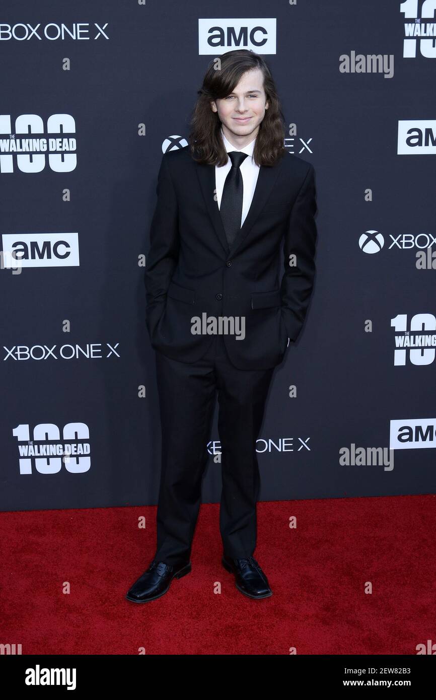 Chandler Riggs at the AMC Celebrates The 100th Episode Of "The Walking ...
