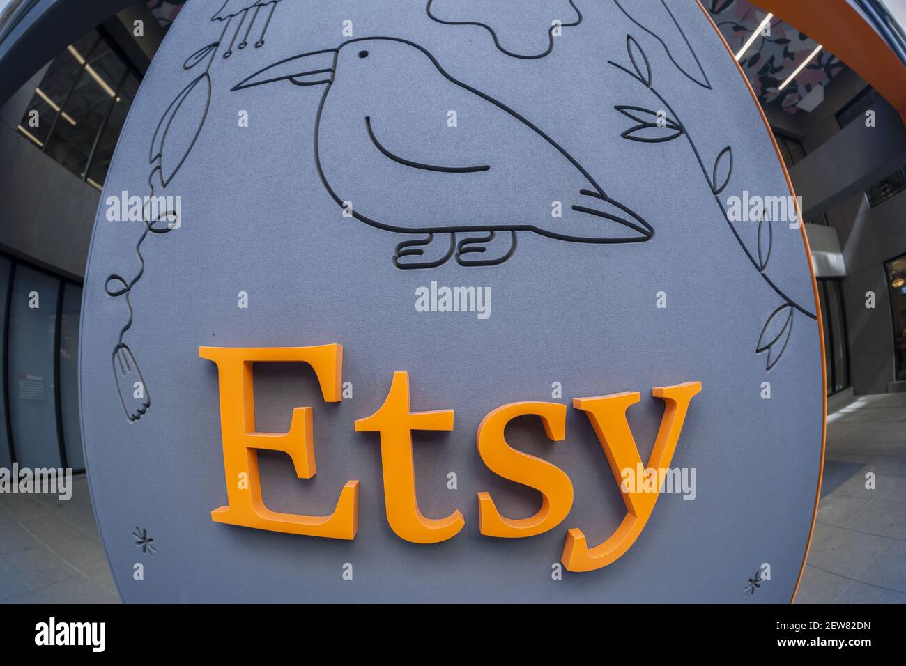 The e-commerce website Etsy's headquarters in the Dumbo neighborhood of ...