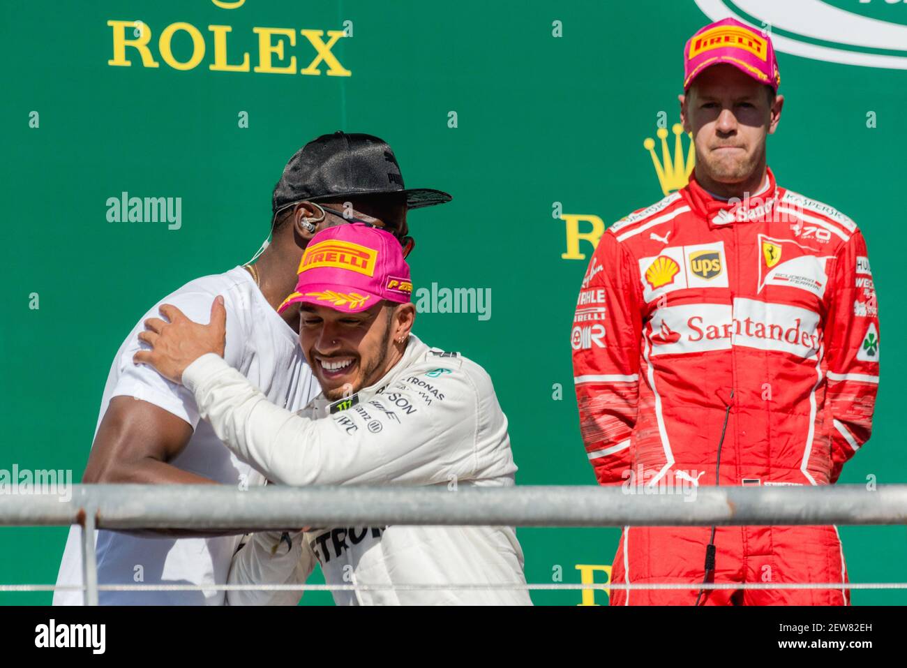 AUSTIN, TX - OCTOBER 22: : Race winner Lewis Hamilton of Great Britain ...