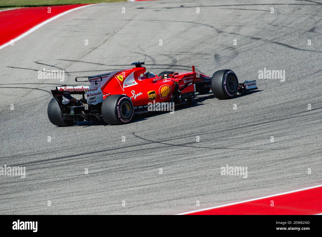 AUSTIN, TX - OCTOBER 22: Sebastian Vettel of Germany driving the (5 ...