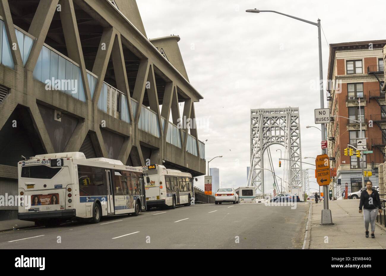 The newly renovated George Washington Bridge Bus Terminal in Washington ...