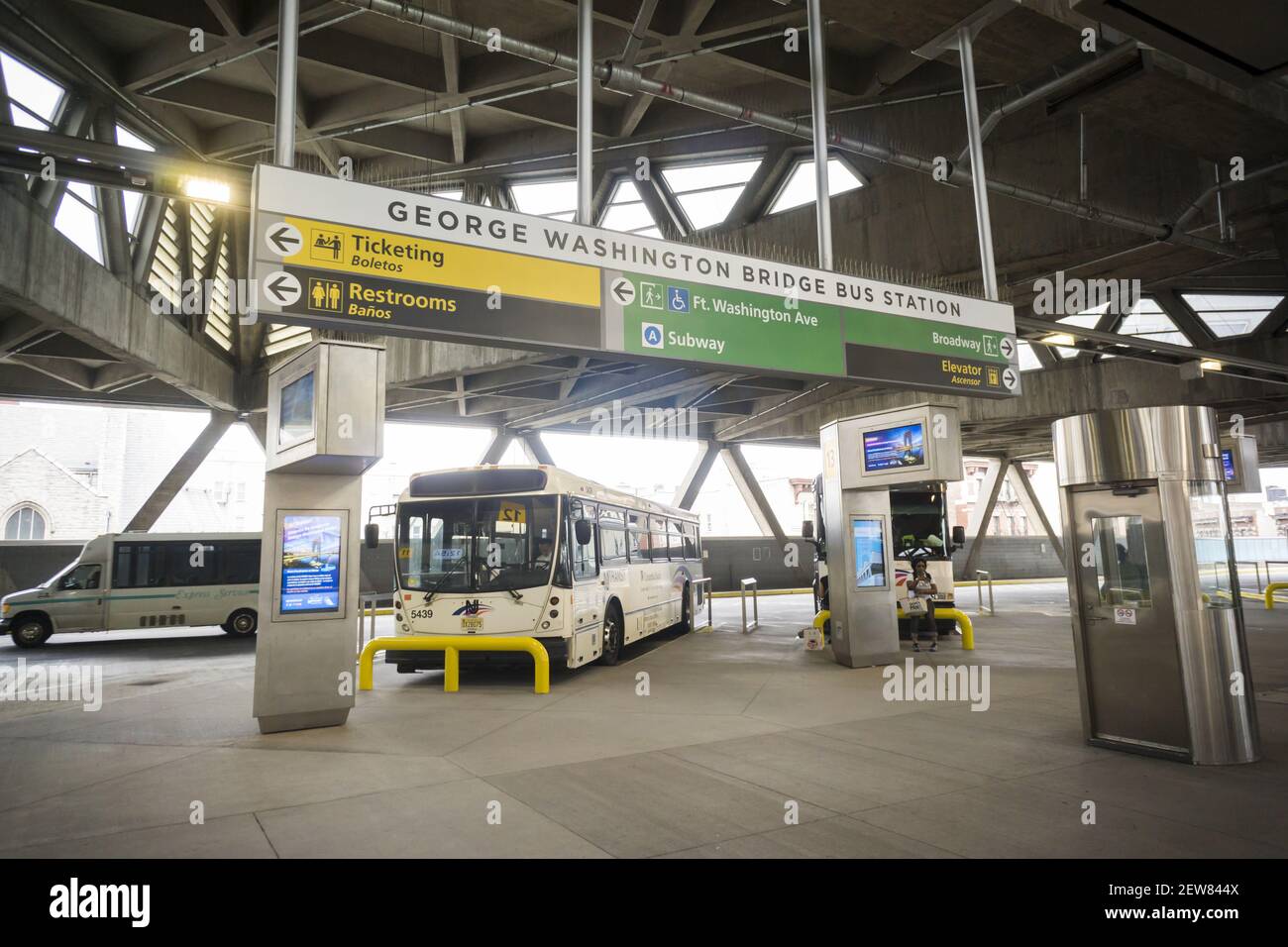 The newly renovated George Washington Bridge Bus Terminal in Washington ...
