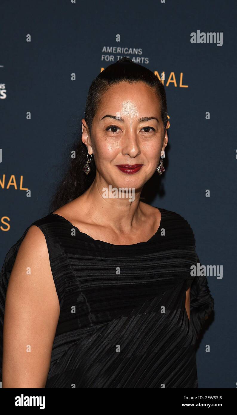Angela Goding attends the Americans for the Arts Gala which celebrated ...