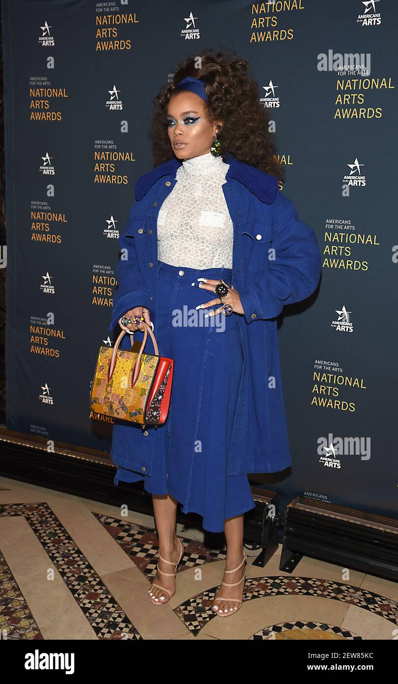 singer Andra Day attends the Americans for the Arts Gala which ...