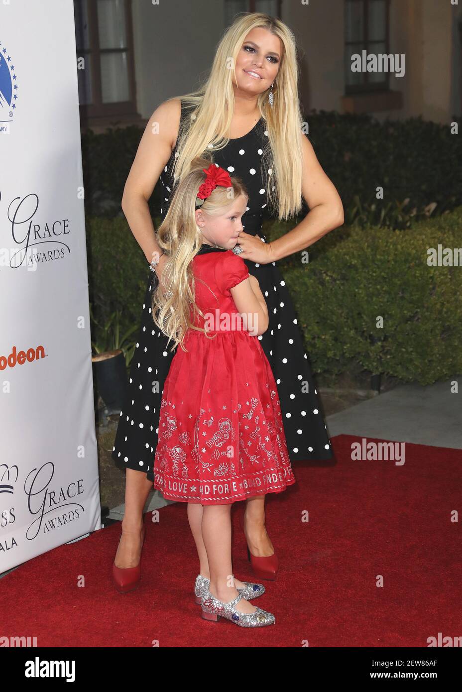 LOS ANGELES - OCTOBER 24: Jessica Simpson and daughter Maxwell Johnson ...