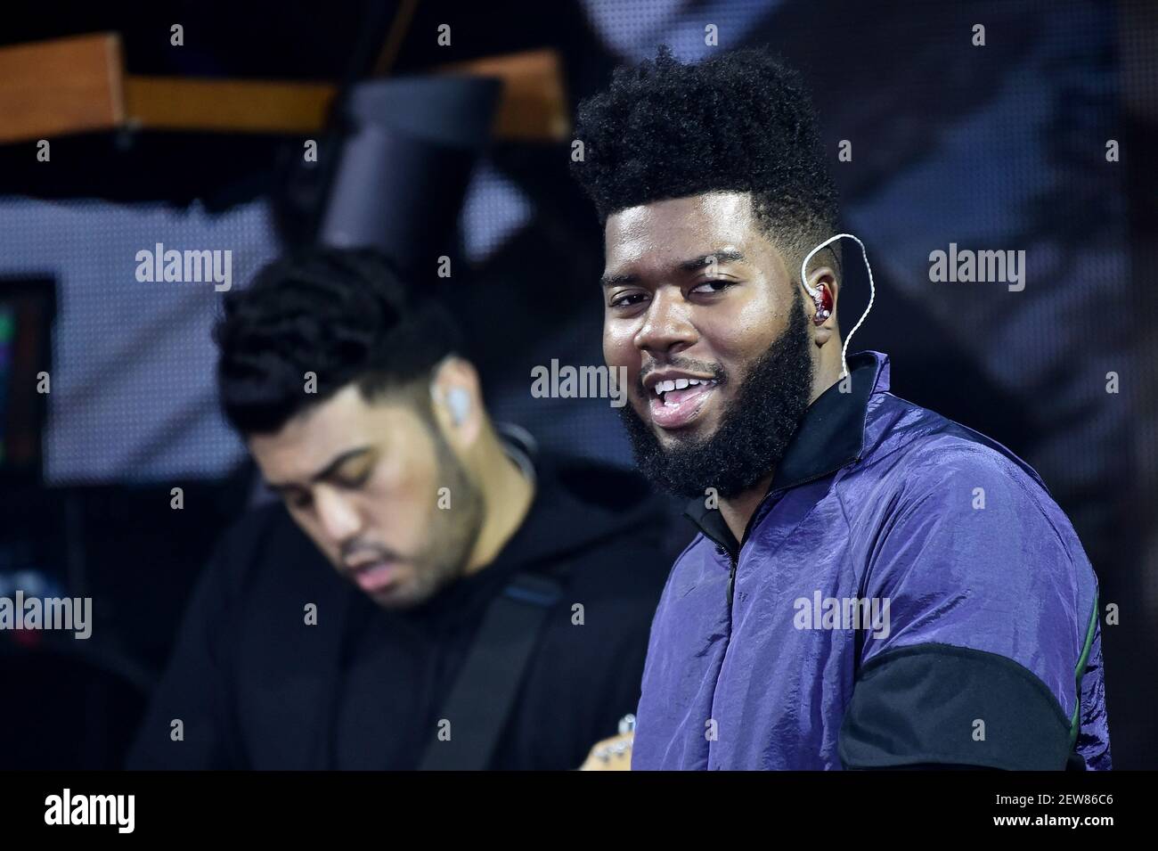 Khalid performs live on the Today Show in Rockefeller Plaza, New York ...