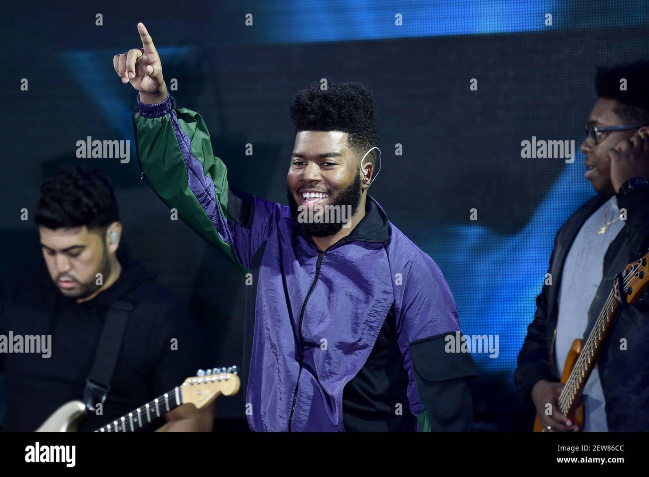 Khalid performs live on the Today Show in Rockefeller Plaza, New York ...