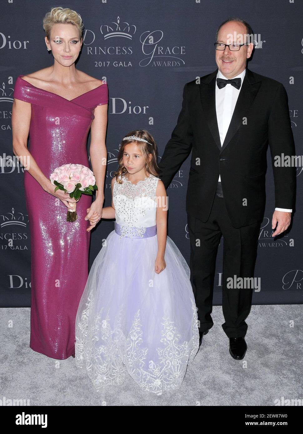 (L-R) Her Serene Highness Princess Charlene of Monaco, Sloane Levy and ...