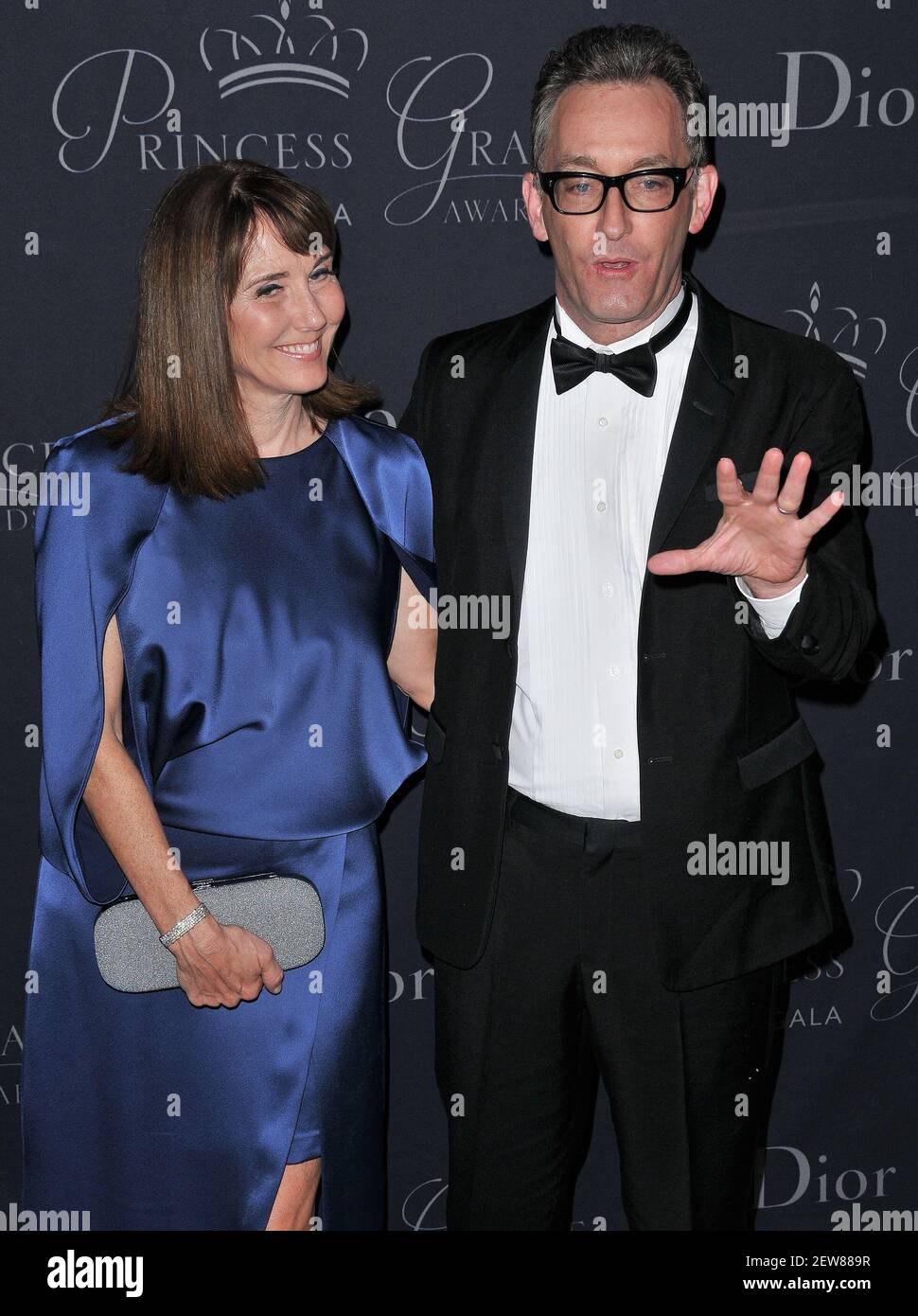 (L-R) Jill Talley and Tom Kenny arrives at the 2017 Princess Grace ...