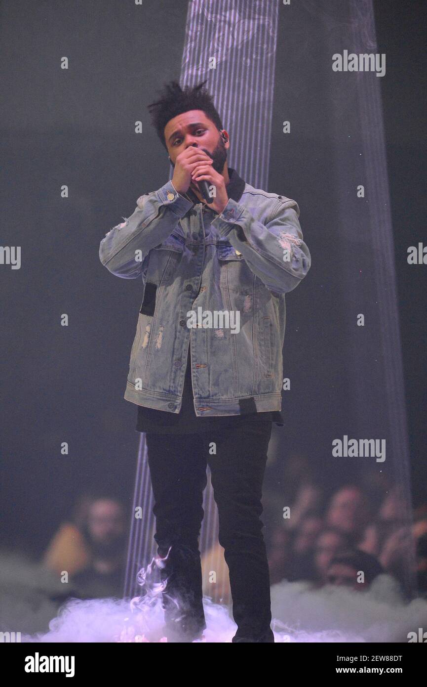 The Weeknd performs on stage during "The Weeknd - Starboy: Legend of ...