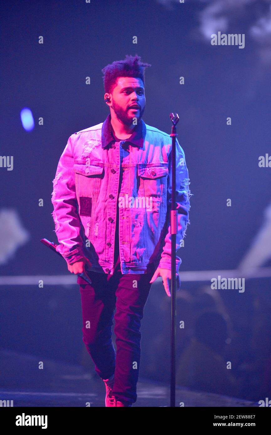 The Weeknd performs on stage during "The Weeknd - Starboy: Legend of ...