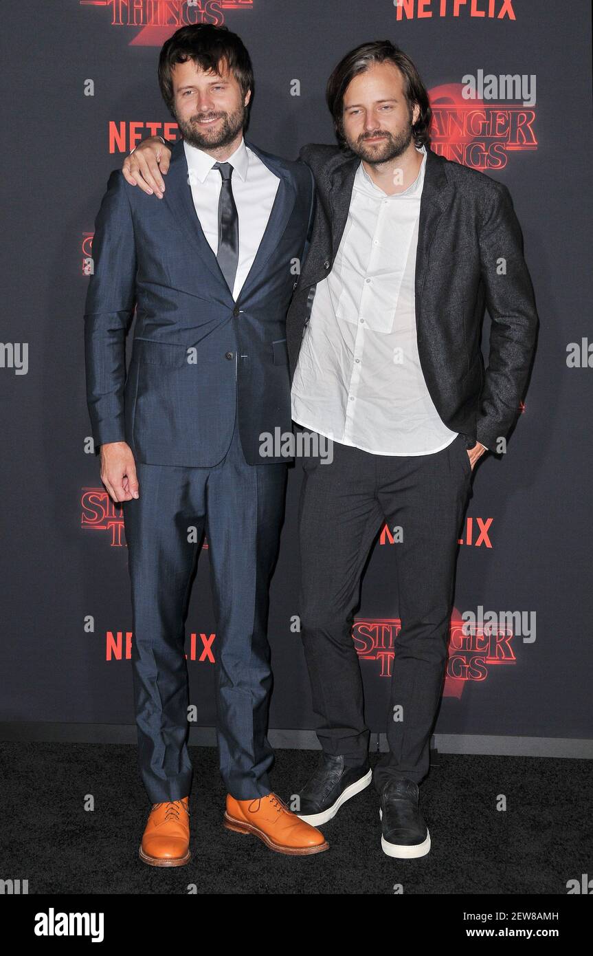 (L-R) Ross Duffer and Matt Duffer arrives at Netflix's "Stranger Things ...