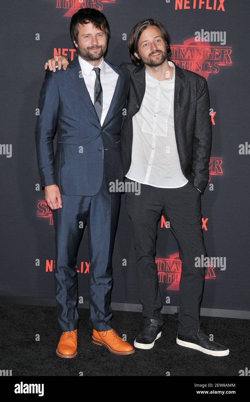 (L-R) Ross Duffer and Matt Duffer arrives at Netflix's "Stranger Things ...