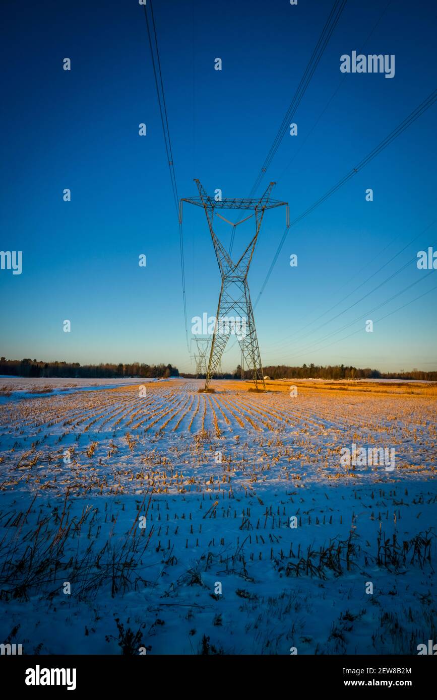 Aerial electric substation hi-res stock photography and images - Alamy