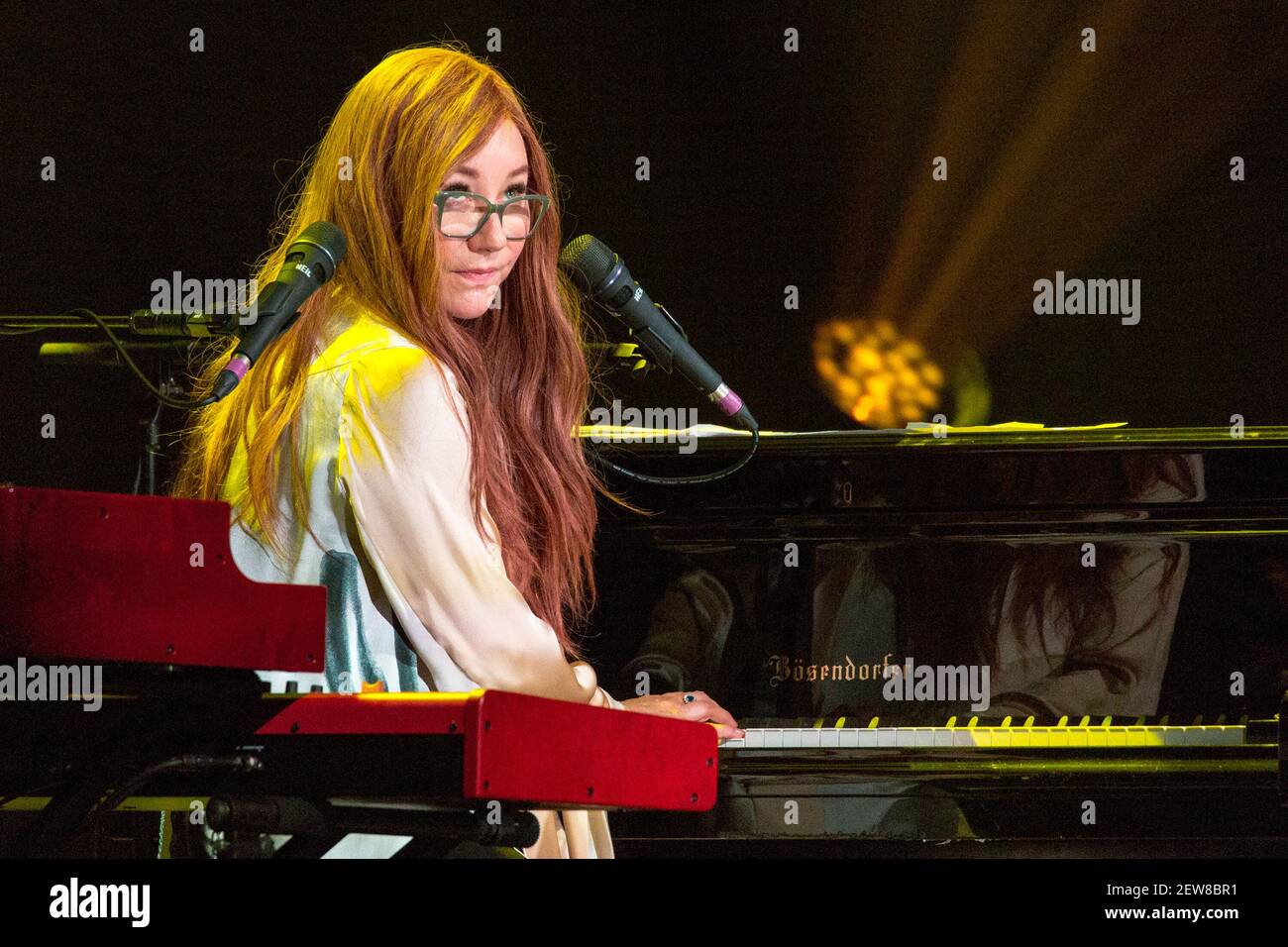 Tori Amos during the Native Invader tour at Orpheum Theater on October ...