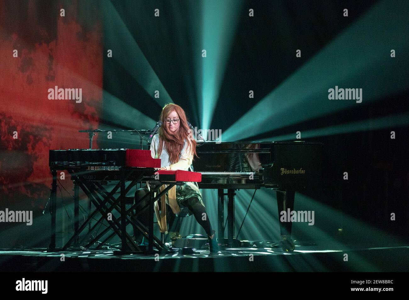 Tori Amos during the Native Invader tour at Orpheum Theater on October ...