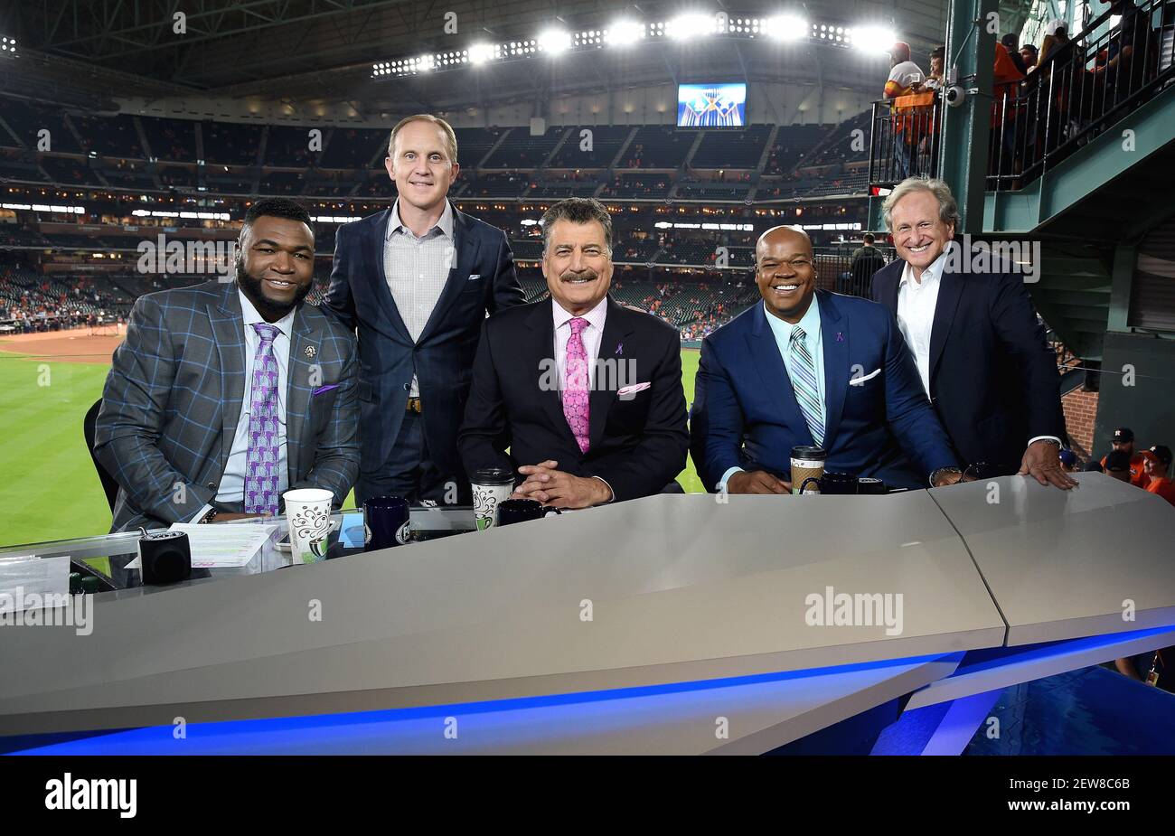 HOUSTON- OCTOBER 27: David Ortiz, Eric Shanks (President and COO of Fox ...
