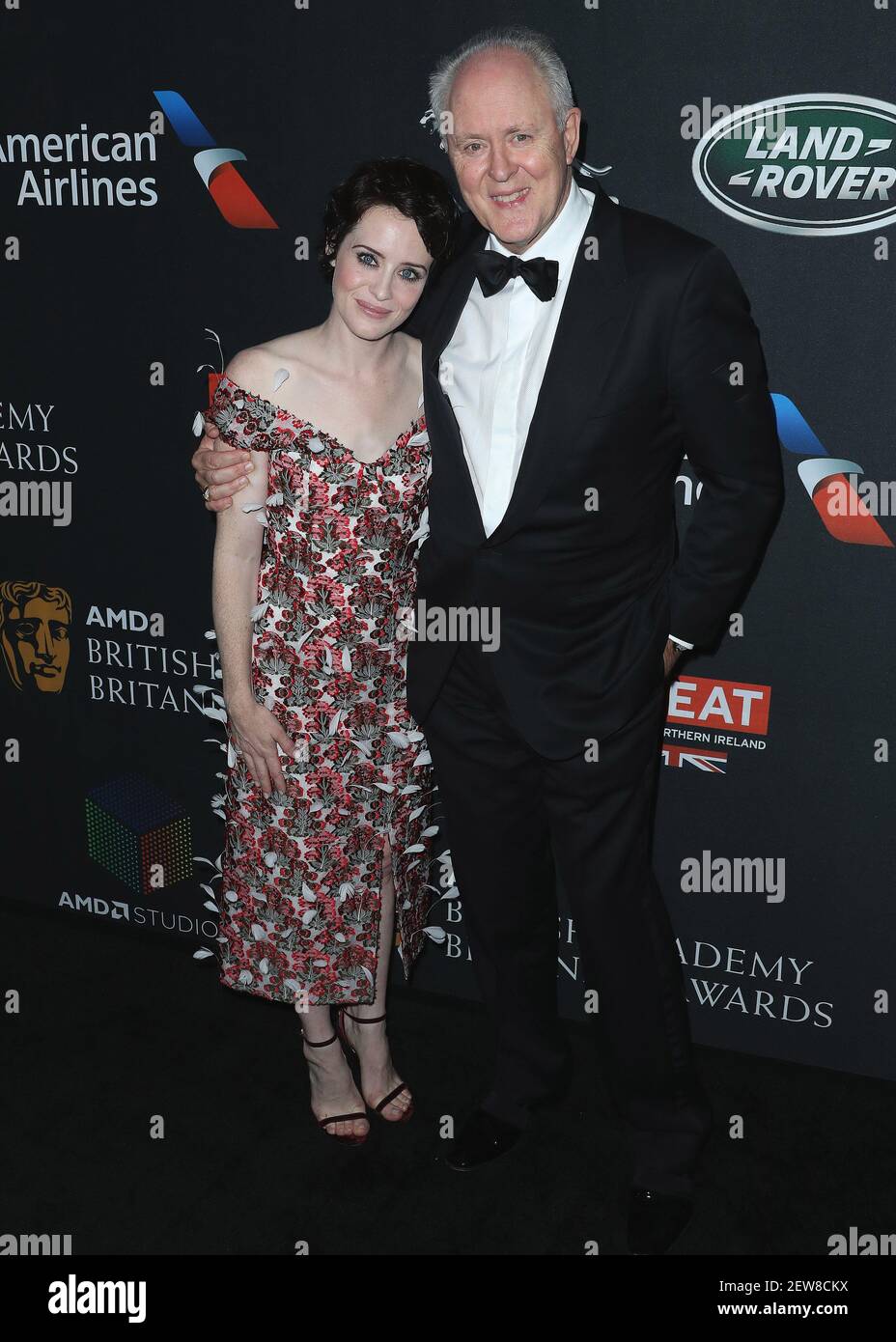 BEVERLY HILLS, CA - OCTOBER 27: Claire Foy and John Lithgow at the 2017 ...