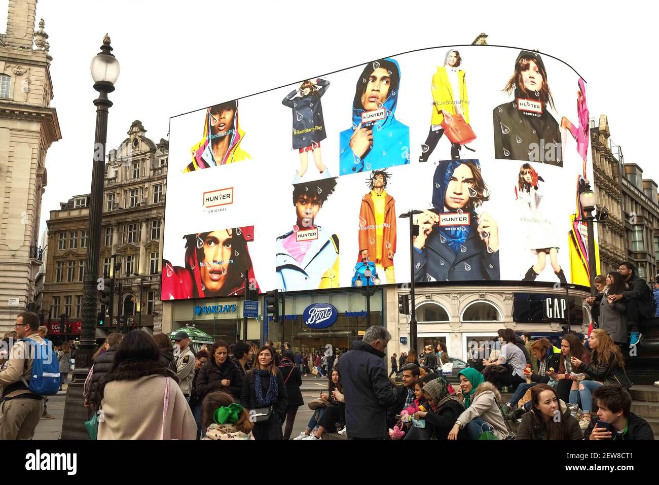 The world famous Piccadilly lights seen on 28th October 2017. A ...