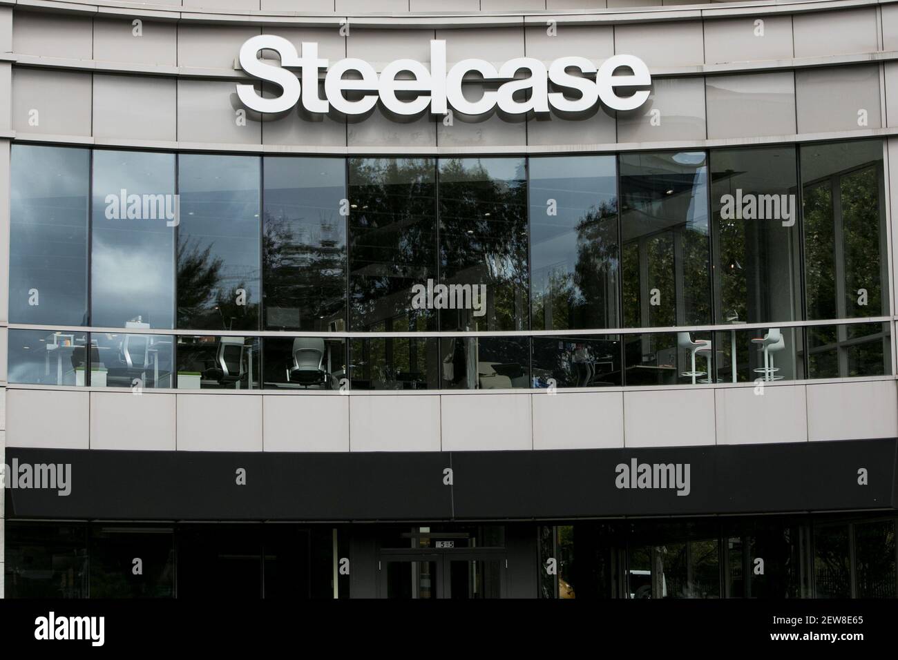 A logo sign outside of a Steelcase retail store in Atlanta, Georgia on ...