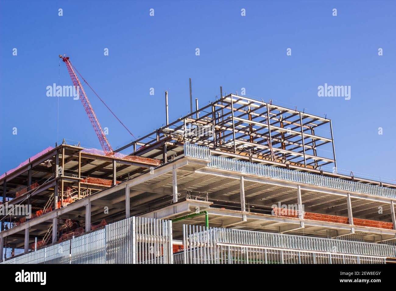 Multi Story Commercial Building Under Construction Stock Photo - Alamy