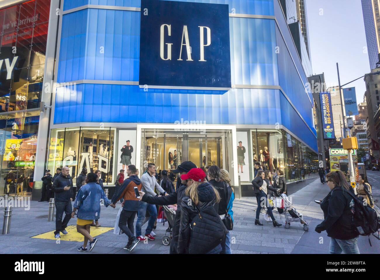 The brand new Gap "global brand flagship store" in Times Square in New ...