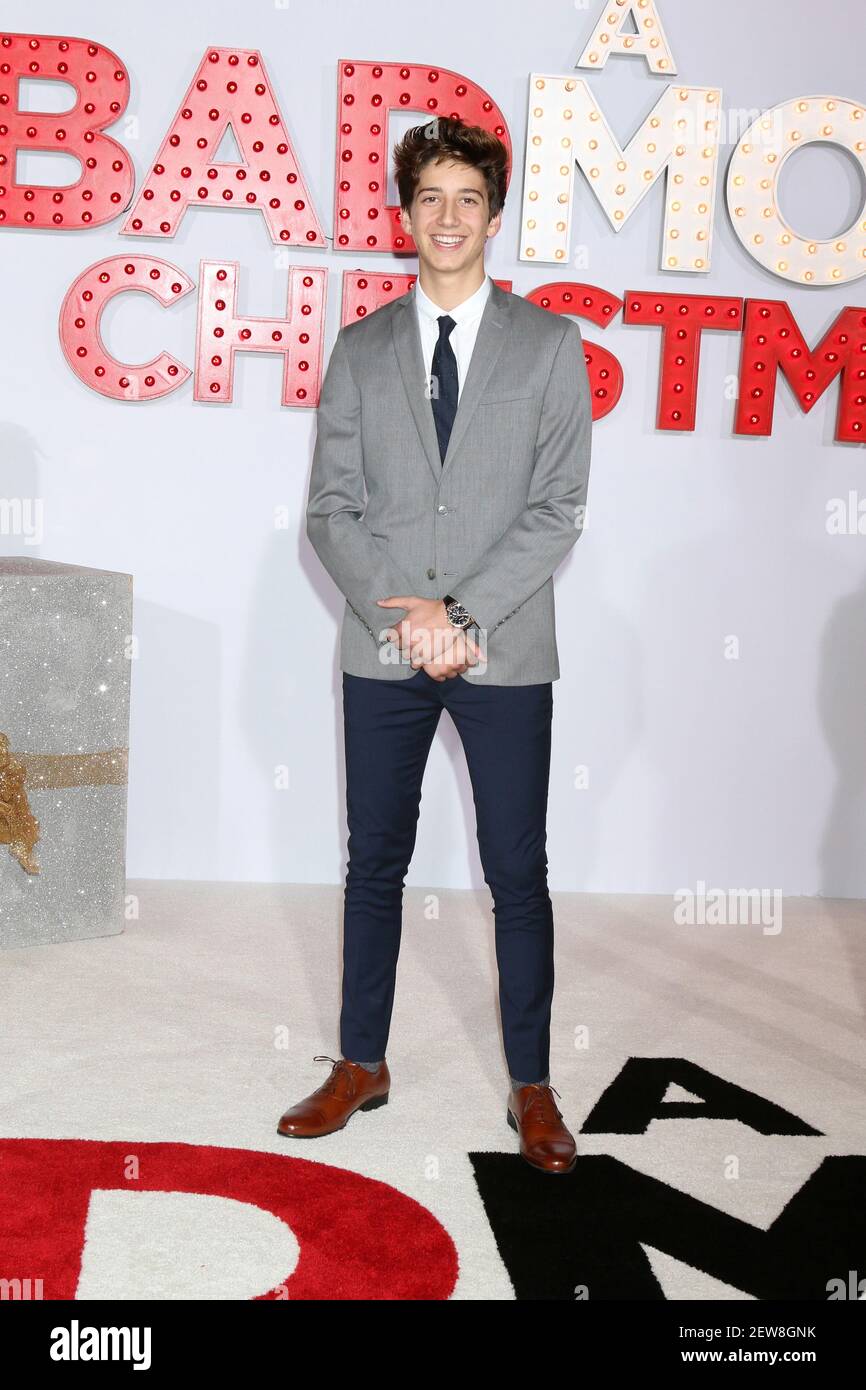 Milo Manheim at the "A Bad Moms Christmas" Premiere at the Village ...
