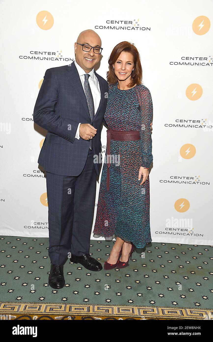 Ali Velshi and Stephanie Ruhle, of MSNBC, attends the Center for ...