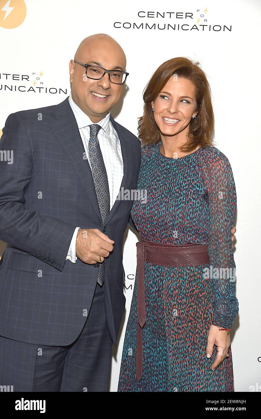 Ali Velshi and Stephanie Ruhle, of MSNBC, attends the Center for ...
