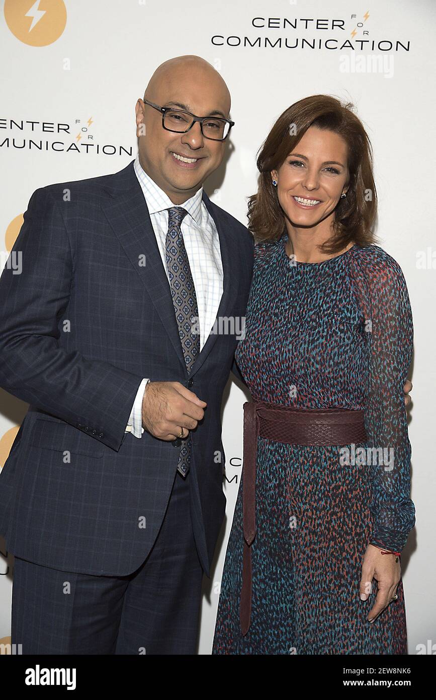 Ali Velshi and Stephanie Ruhle, of MSNBC, attends the Center for ...