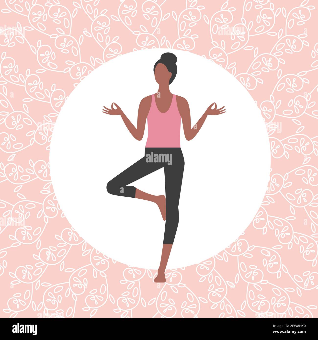 Yoga fitness asana exercise pose Stock Vector Images - Alamy