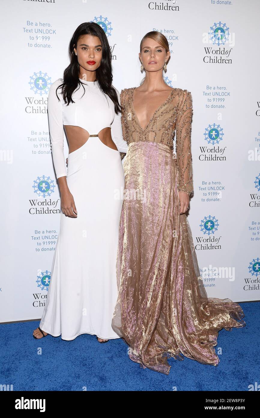 (L-R) Model Daniela Braga and Luna Castilho attend World of Children ...