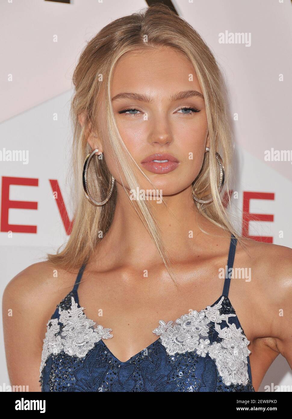 Romee Strijd arrives at the 1st Annual Revolve Awards held at the The ...