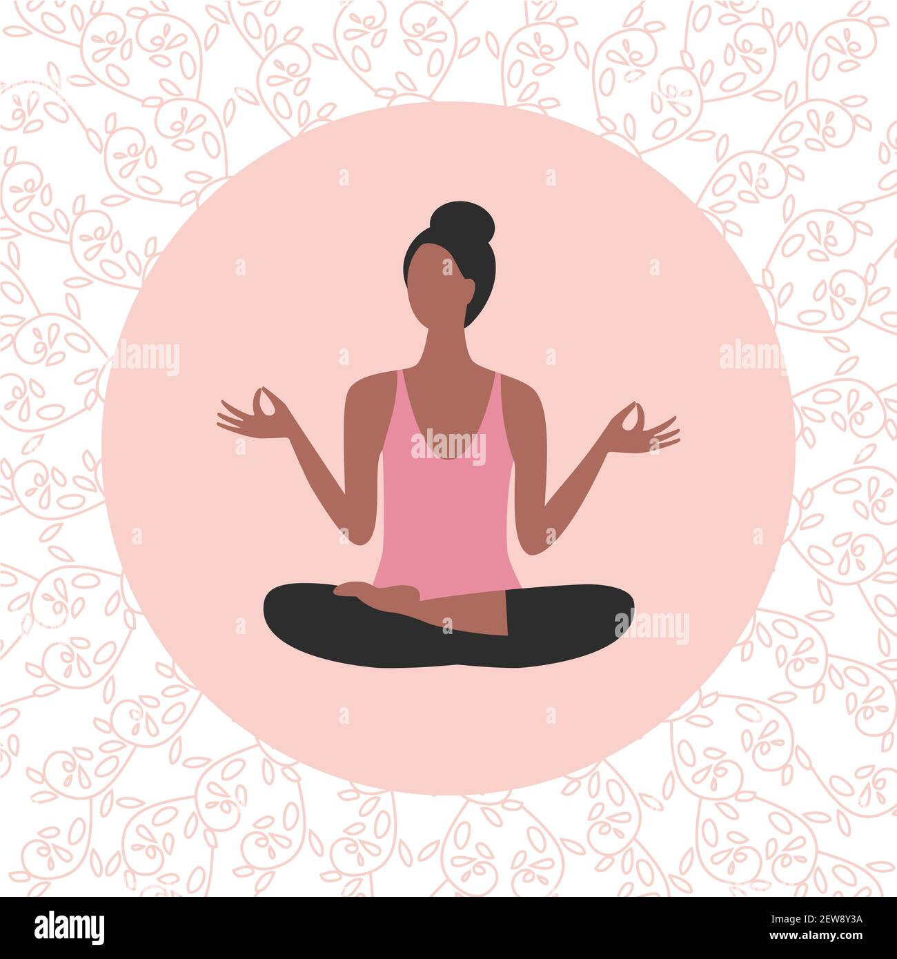 Balance meditation simple icon Cut Out Stock Images & Pictures - Alamy