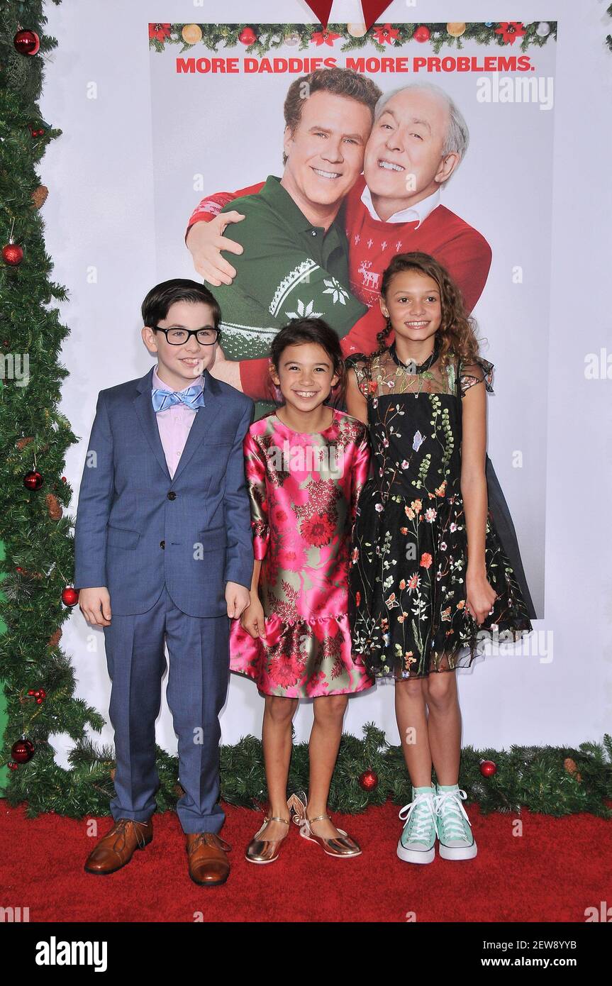 (L-R) Owen Vaccaro, Scarlett Estevez and Didi Costine at the "Daddy's Home 2" Los Angeles ...