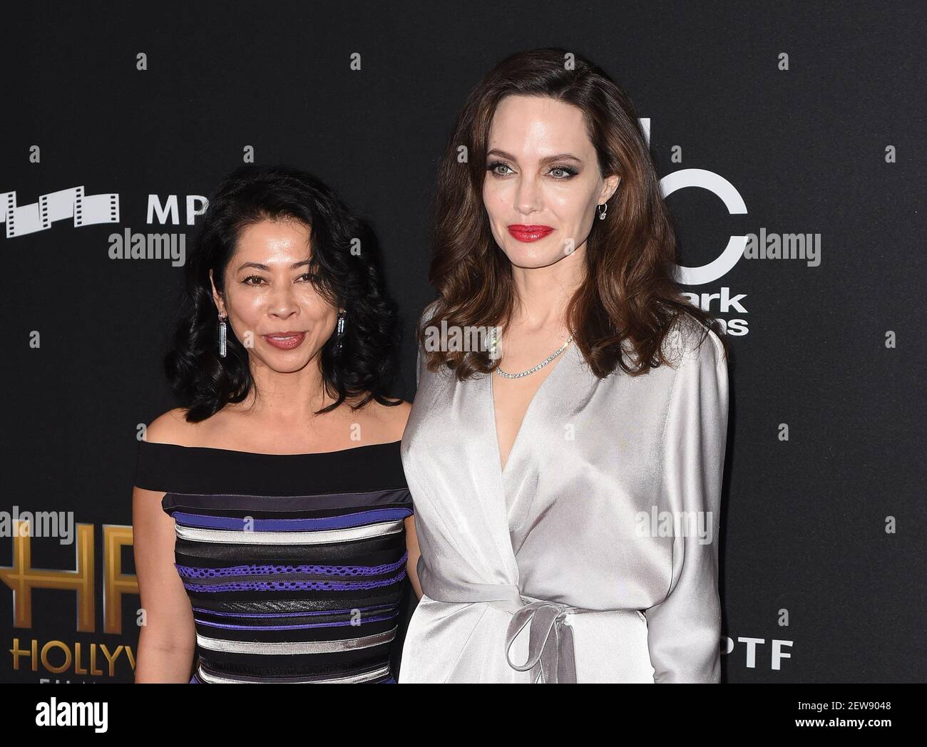BEVERLY HILLS, CA - NOVEMBER 05: Loung Ung and Angelina Jolie attends ...