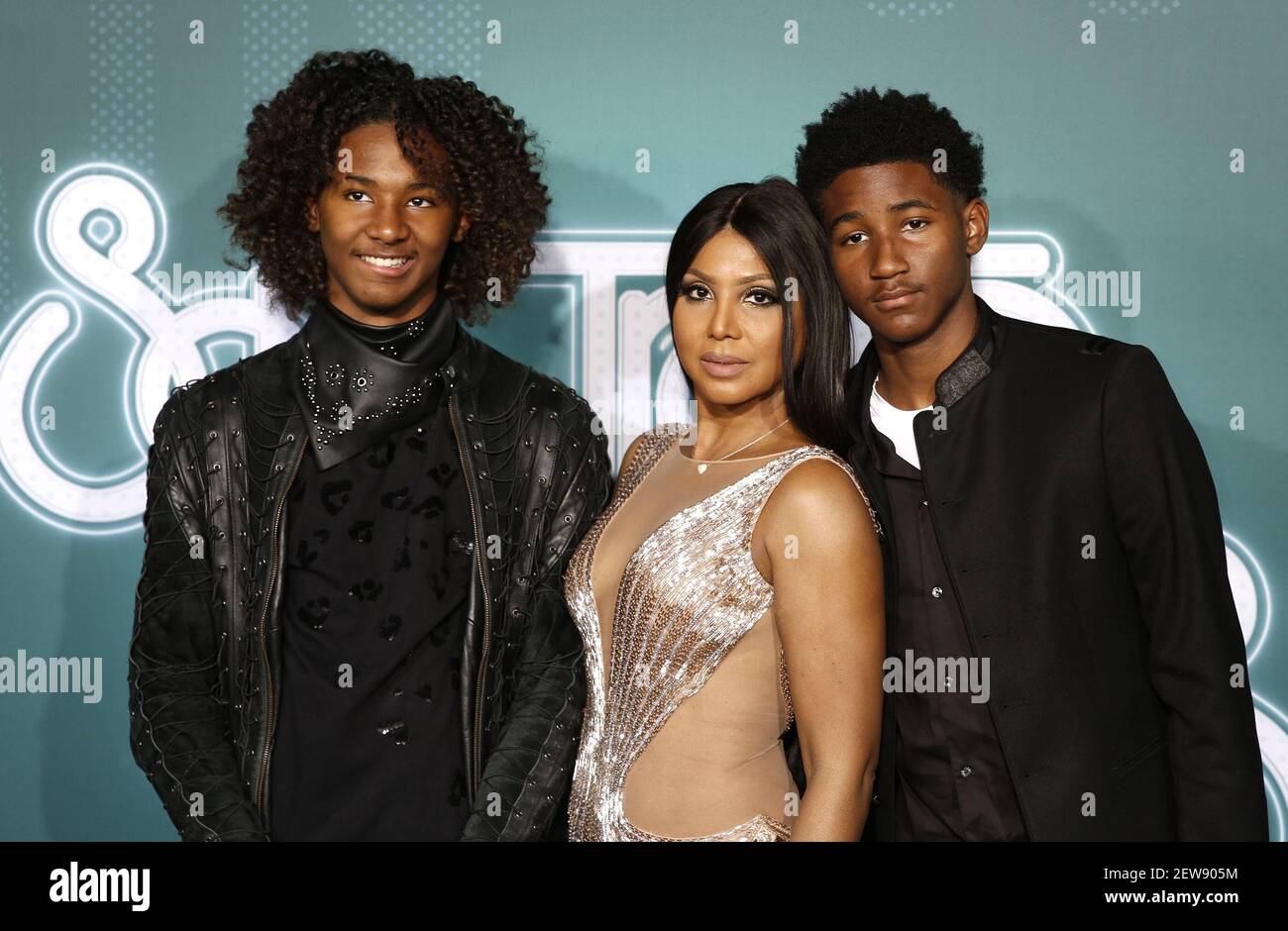 Toni Braxton and kids attend the 2017 Soul Train Awards at the Orleans ...
