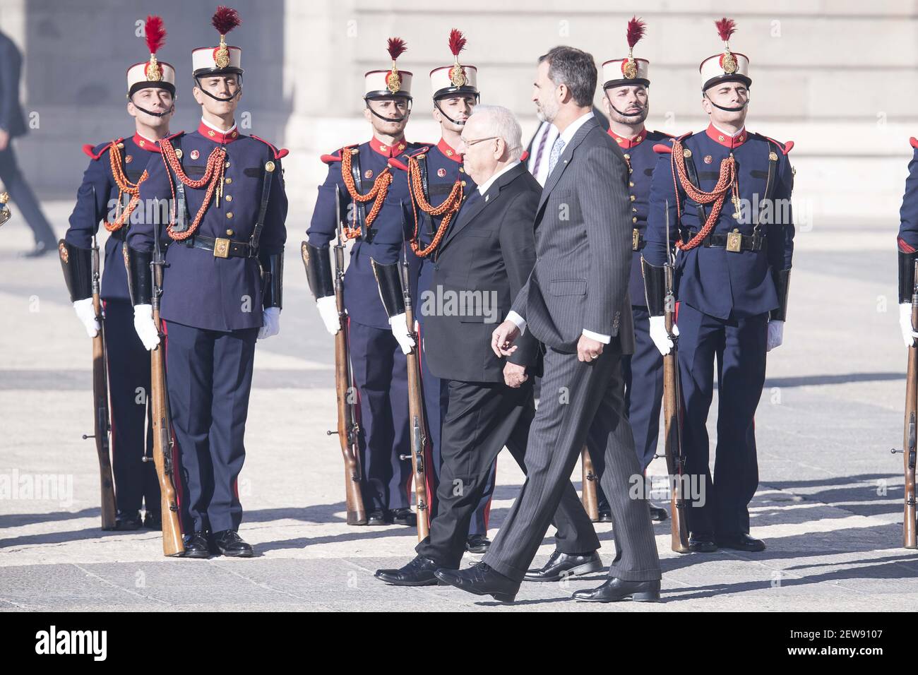 King Felipe VI of Spain and Queen Letizia of Spain receive Israeli ...