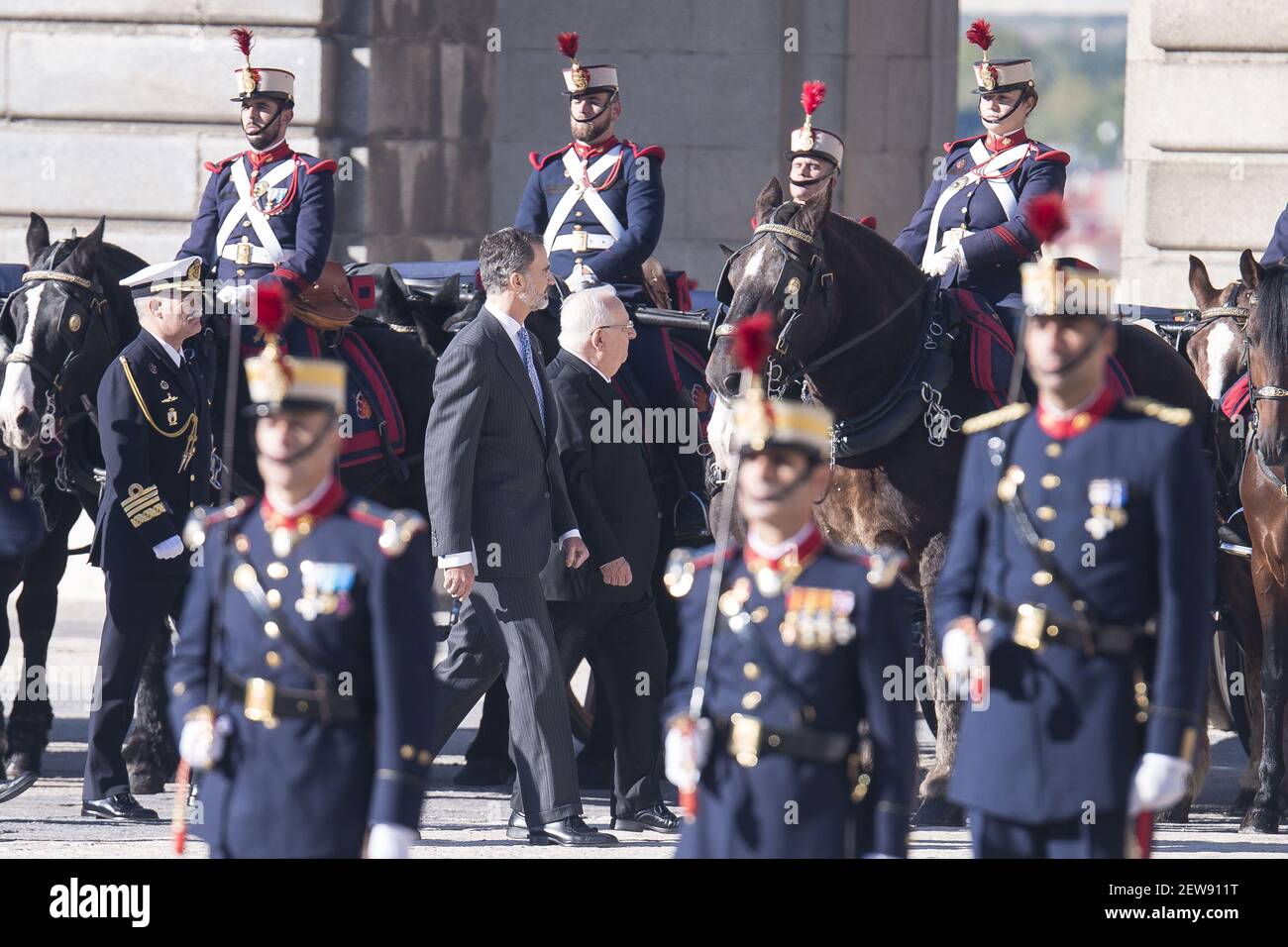 King Felipe VI of Spain and Queen Letizia of Spain receive Israeli ...